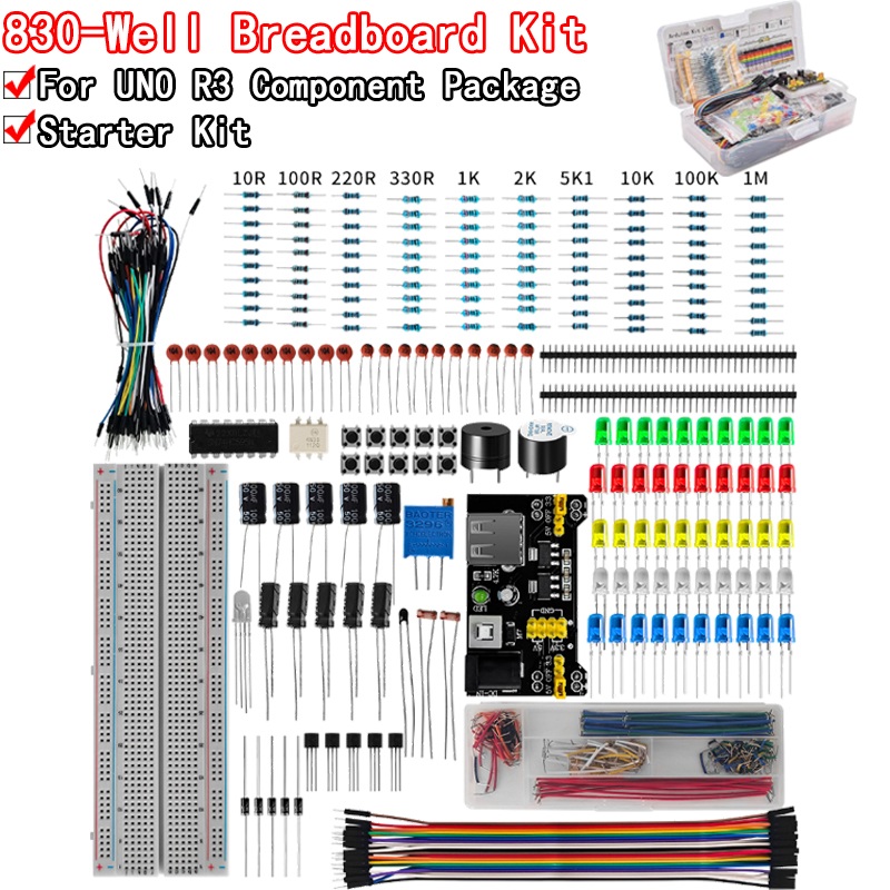 Electronic Components Kit Pack Starter DIY Project For Arduino R3 ...