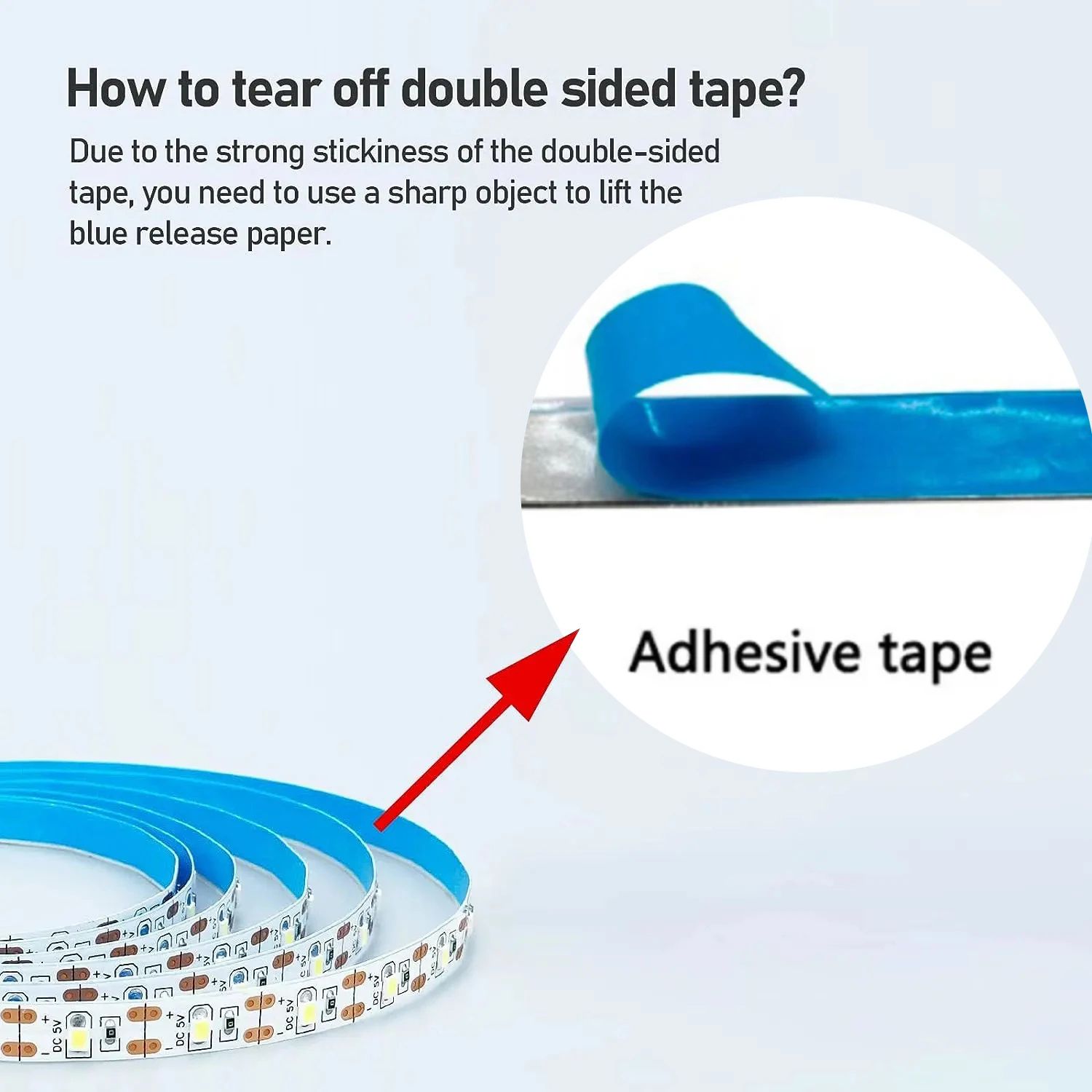 DC 5V USB LED Strips 2835 White Warm White LED Strip Lights Tape for TV ...