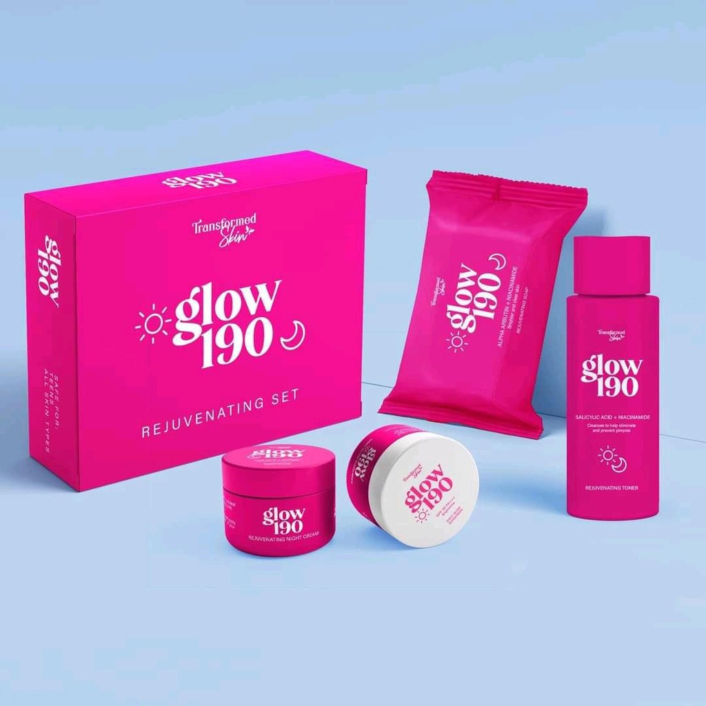 Glow 190 rejuvenating set by Transformed Skin Skincare Hydrating ...