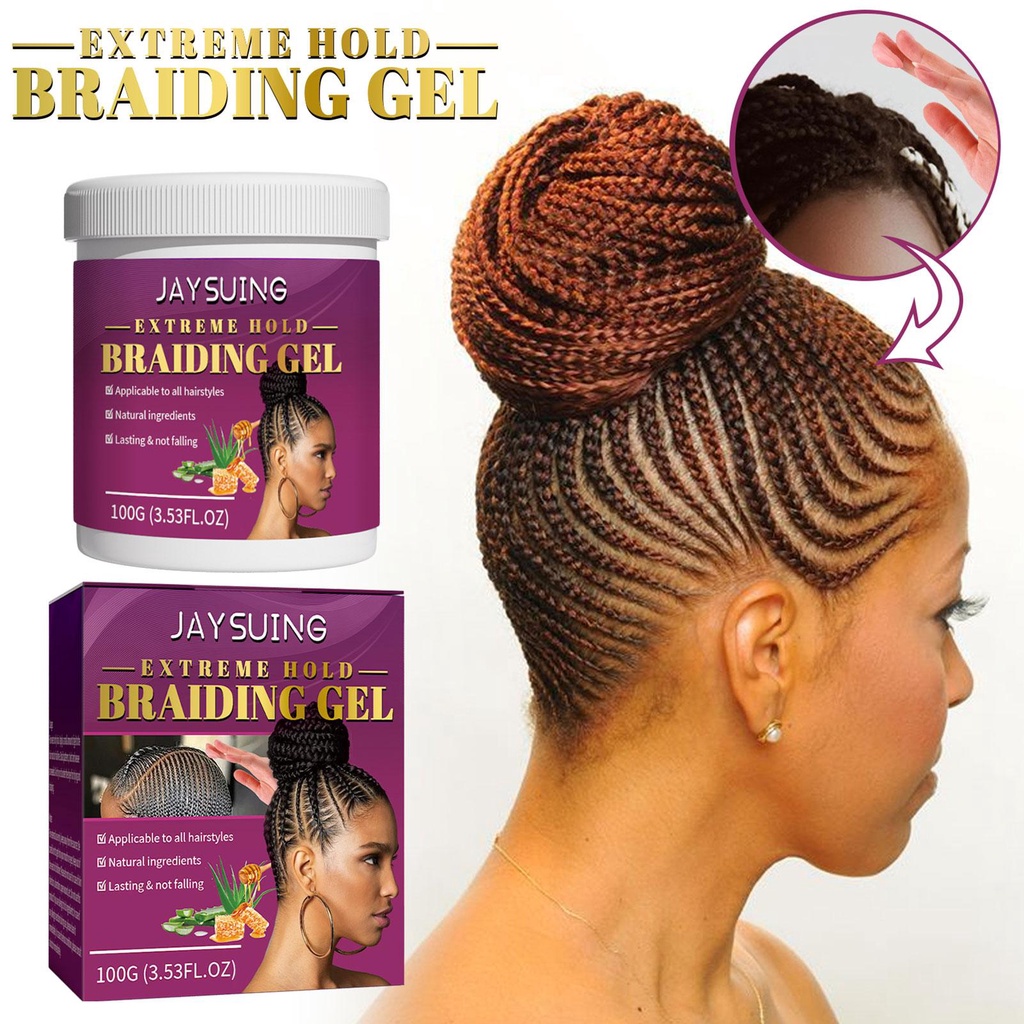Braiding Gel Natural Hair Gel Strong Hold Styling Hair Tool for ...