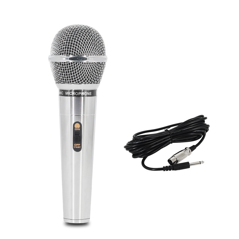 Wired mini microphone, dynamic microphone, home karaoke speaker, wired ...