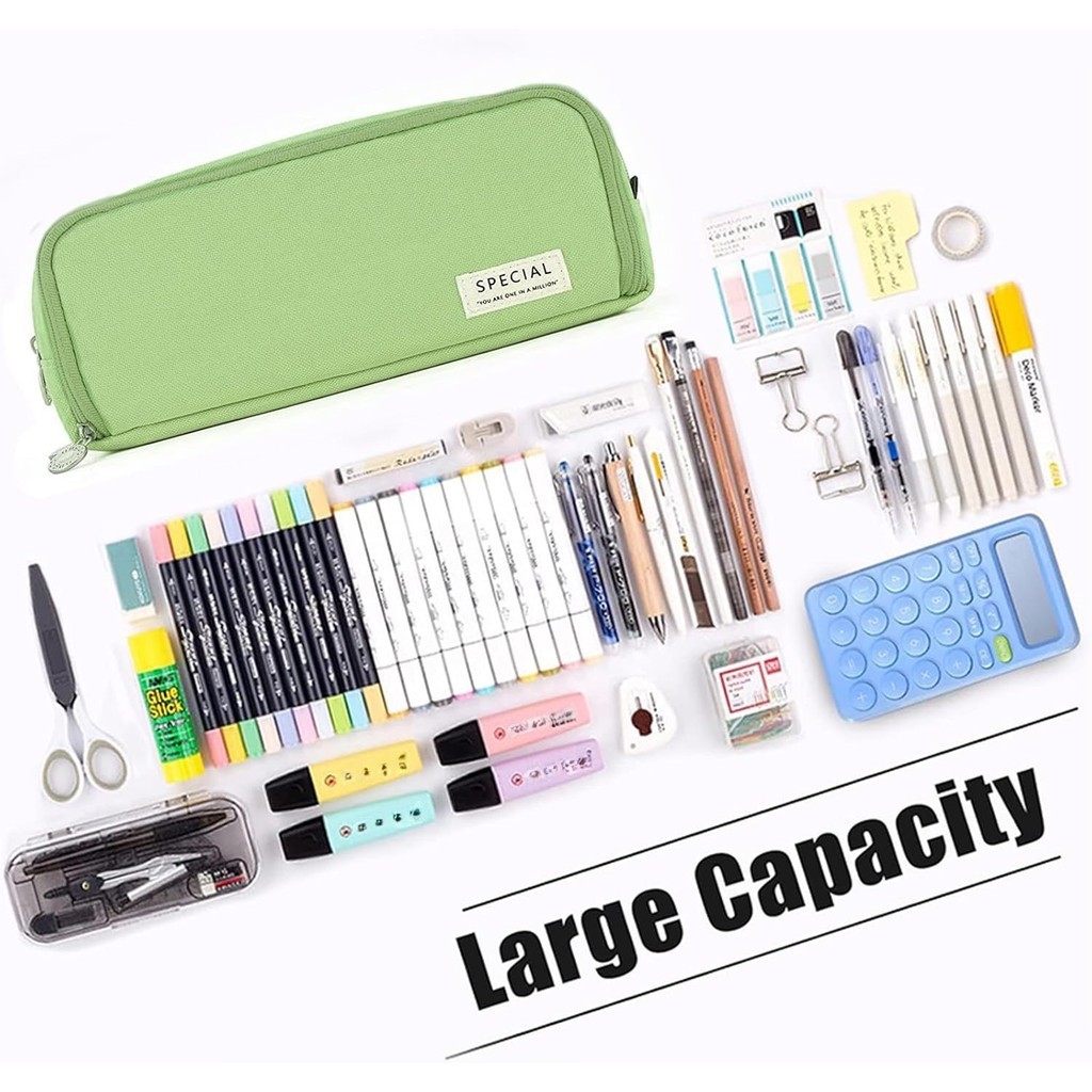 Multi-Compartment Pencil Case - 3 Colors Available, Lightweight ...