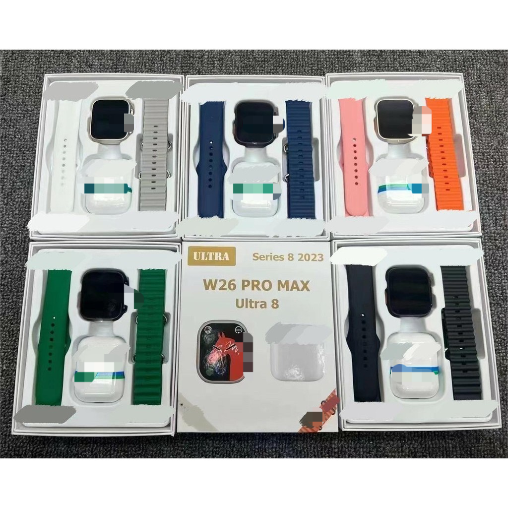W26 PRO MAX Smartwatch Bluetooth Call Heart Rate Custom Dial Sports ...