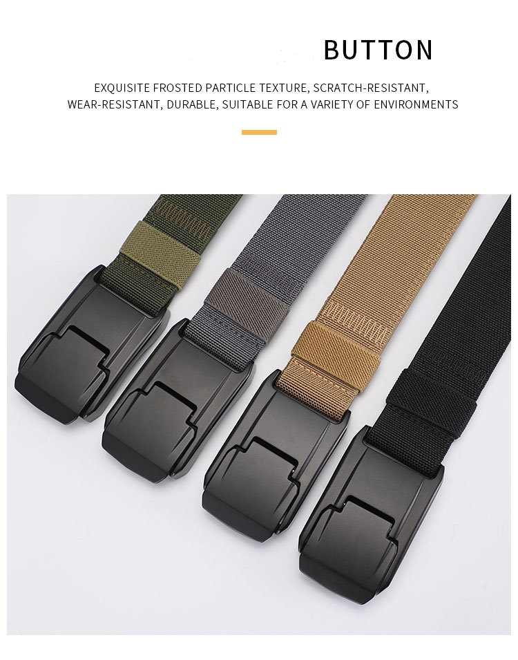 Durable Unisex Nylon Stretch Belt with Quick-Release Buckle – Perfect ...