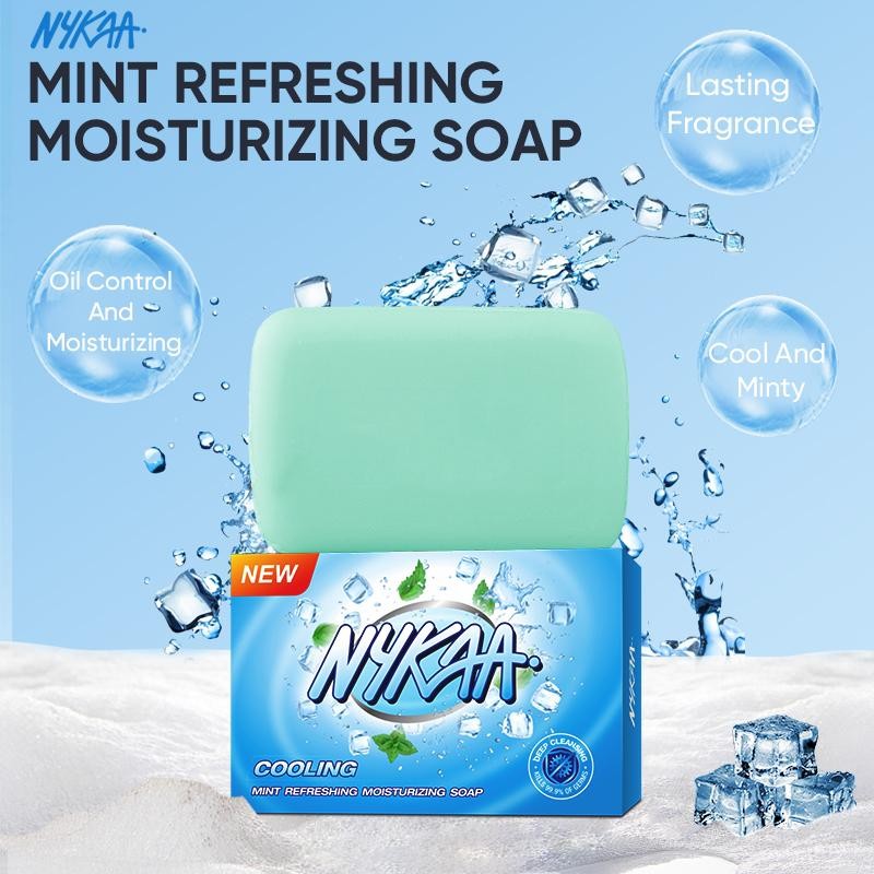 Nykaa Mint Refreshing Moisturizing Soap 100g - Body Wash - Body Care ...
