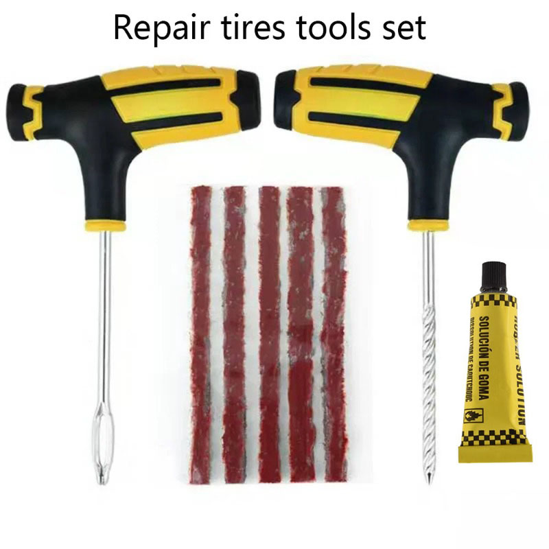 Car Tire Repair Tool Tire Repair Kit Studding Tool Set Auto Bike ...