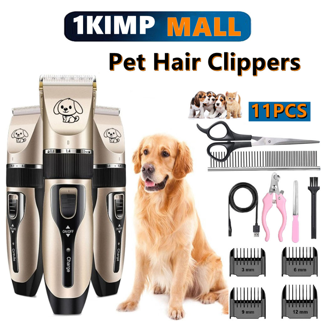 Rechargeable Electric Razor Grooming Kit for Dogs and Cats Full Trimmer ...