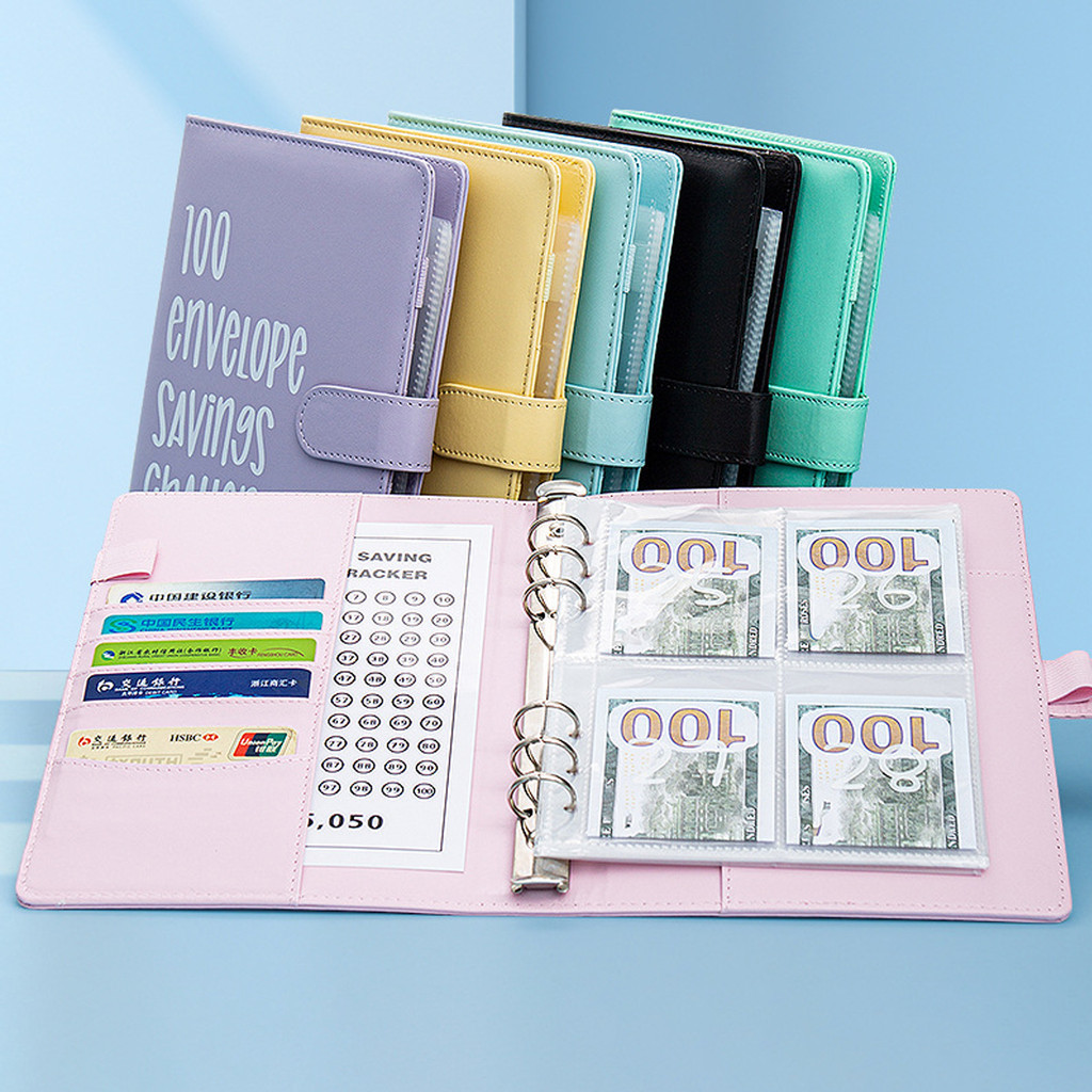 100 Day Challenge: Loose leaf Notebook, Couple Savings Notebook, Money ...
