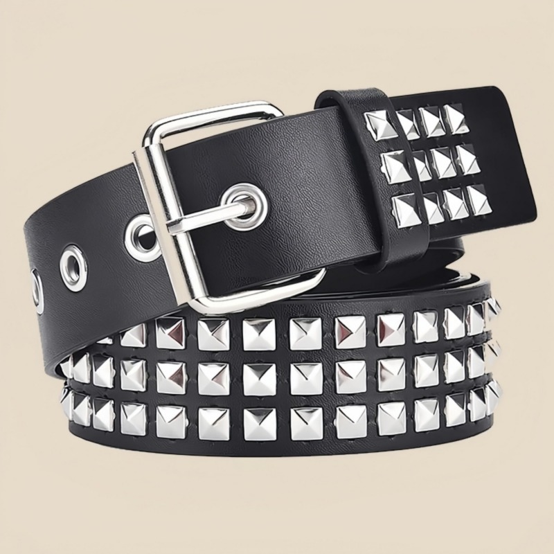 Stylish Y2K Punk Waist Belt – Adjustable Gothic Chain with Metal Studs ...