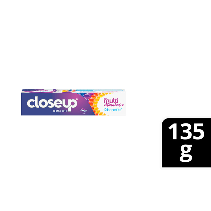 Closeup Toothpaste with 12 Benefits Multivitamins+ 135g Single Pack ...