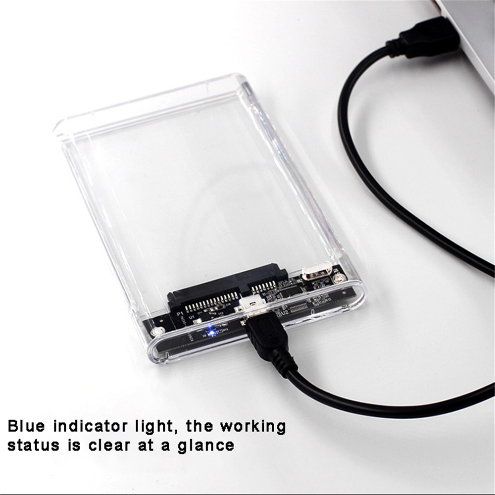 SATA to USB 3.0 Hard Drive 2.5 Inch Enclosure External HD Case Full HD ...