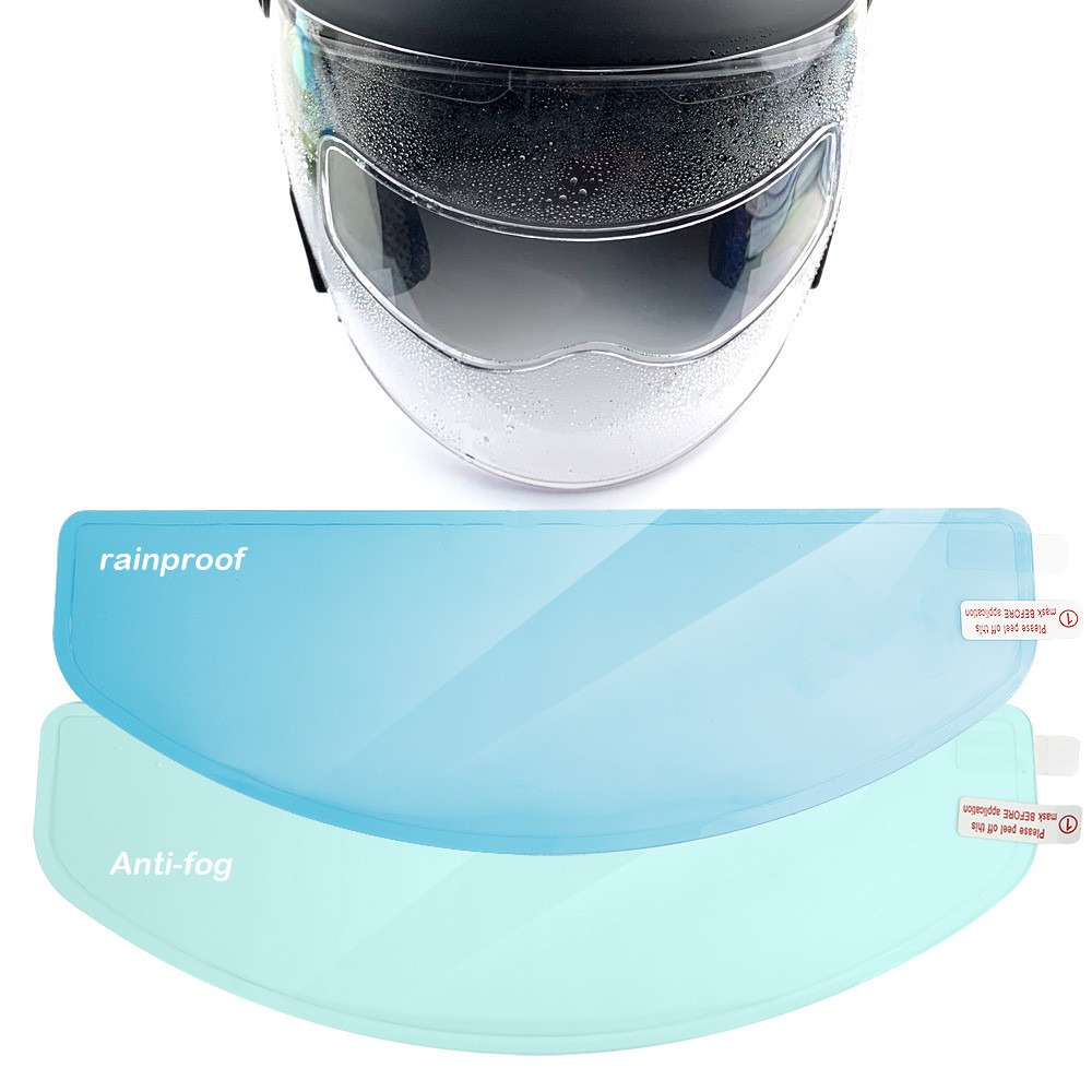 Clear Rainproof Anti-fog Film Helmet Patch Film Motorcycle Helmet Lens ...