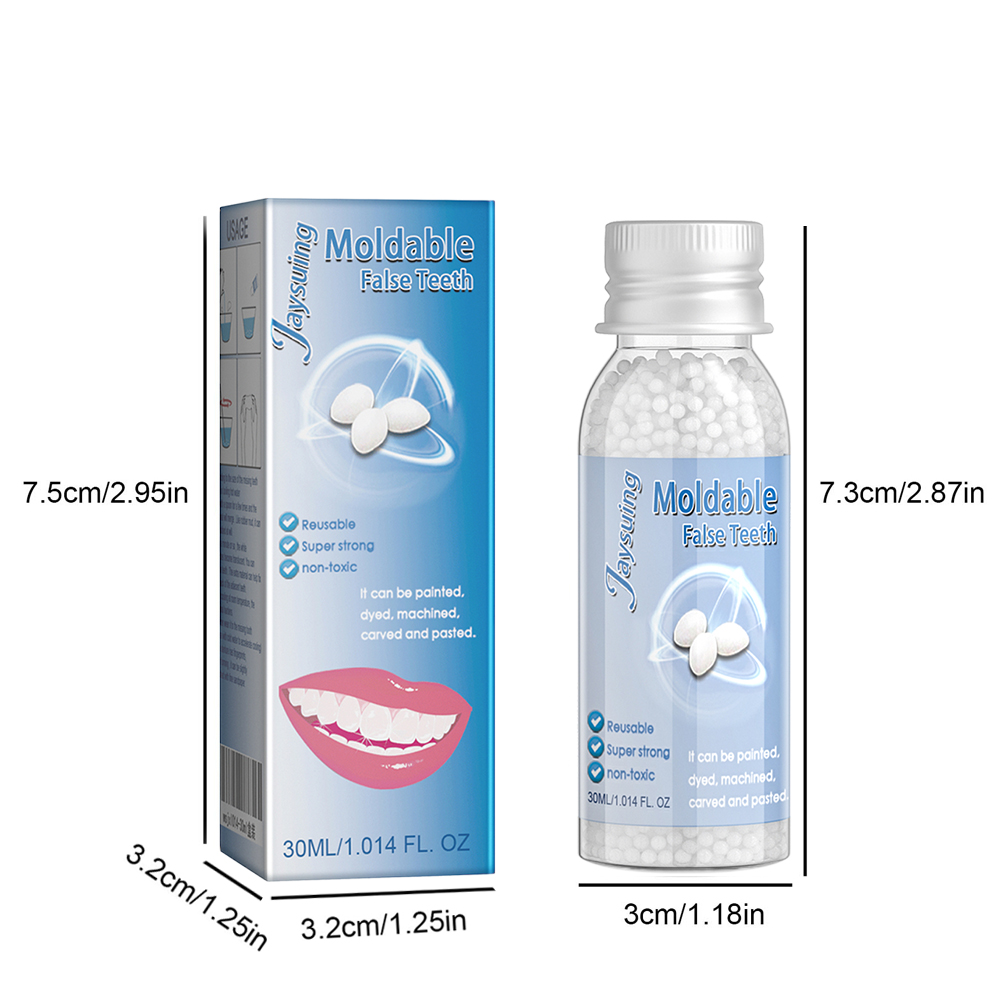BUY 1 TAKE 1 - False Teeth Solid Glue Temporary Denture Plastic Denture ...