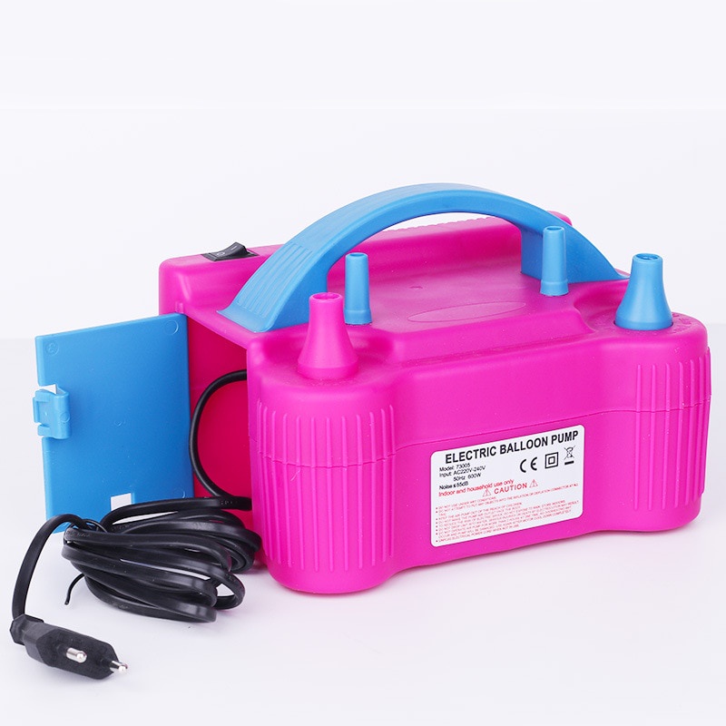 1Pc Electric Balloon Pump Air Pump Double Hole Electric Balloon Machine ...