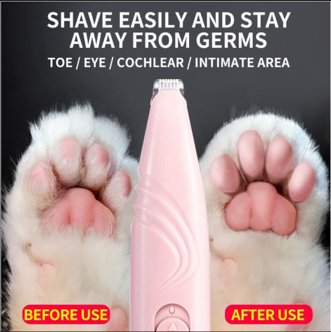 Pet Foot Hair Razor for cat Nail Clipper Set Complete Grooming Tools ...