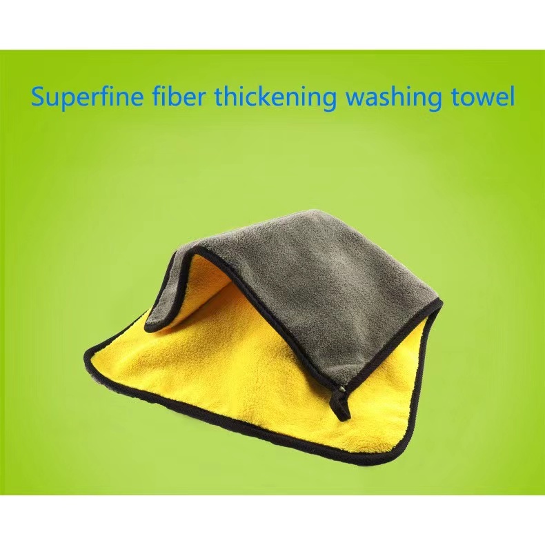 5PCS Car wash cloth Microfiber Towel Auto Cleaning Drying Cloth Hemming ...