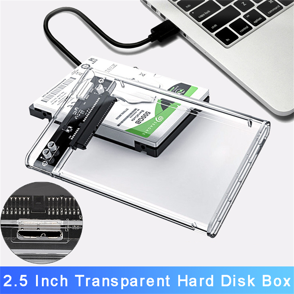 SATA to USB 3.0 Hard Drive 2.5 Inch Enclosure External HD Case Full HD ...