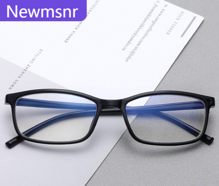 Transparent Computer Glasses Frame Female/Male Anti-Blue Light Round ...