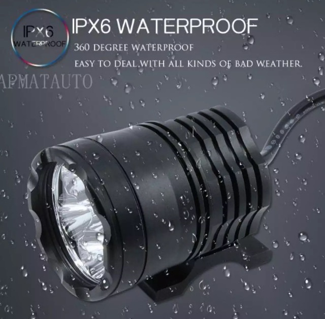 Blue Water LED LIGHT For Motorcycle Headlight FOG LIGHT 60W WHITE ...