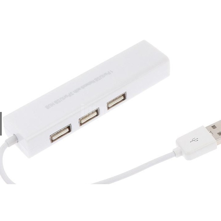 USB ethernet 3 port USB HUB 2.0 RJ45 Lan network card usb to ethernet ...