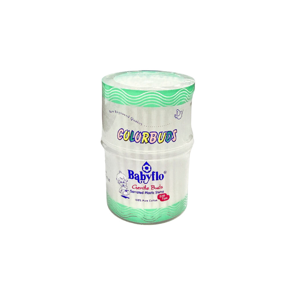 Babyflo Color Buds Can Plastic Stems White 200s | Shopee Philippines