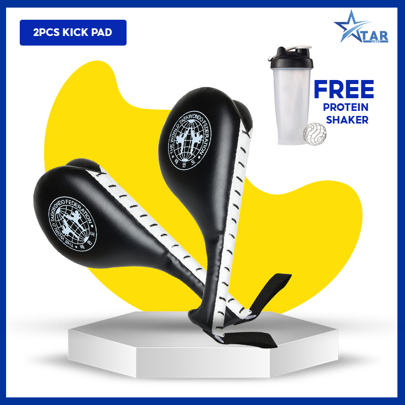 STARLIGHT 2pcs Taekwondo Kick Pad Foot Target Karate Punching boxing ...