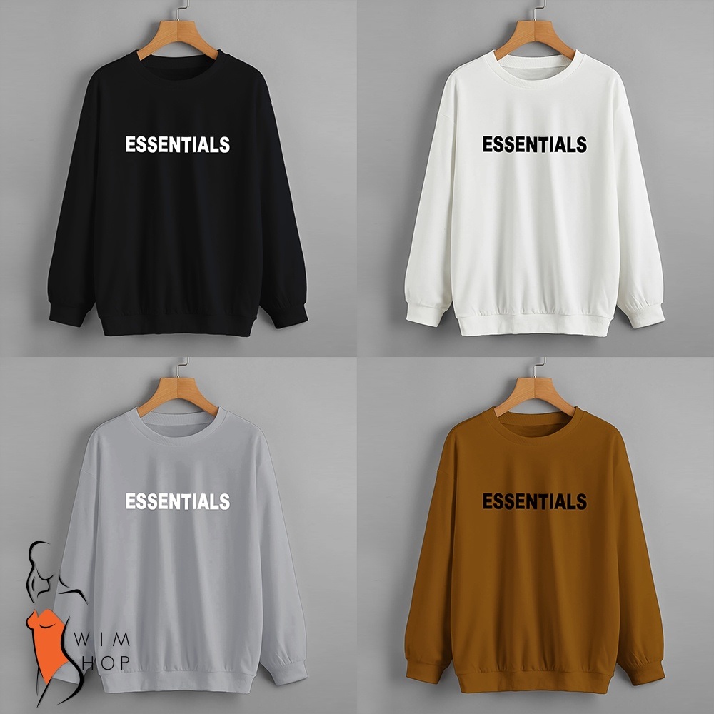 SS ESSENTIALS Jacket Oversized Sweater Unisex Plus Size Pullover ...