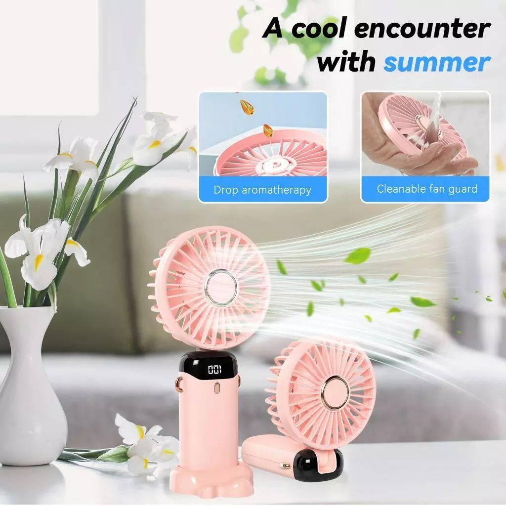 JX buy1 take1 6000MAH Portable Mini Fan USB Rechargeable Handheld Fan ...