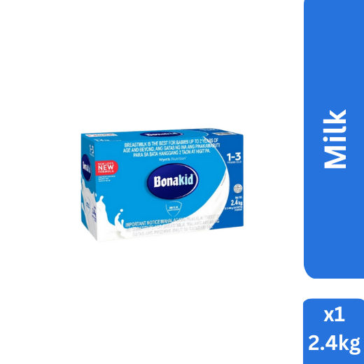 BONAKID 1+ Stage 3 Powdered Milk Drink for 1 to 3 Years Old 2.4kg ...