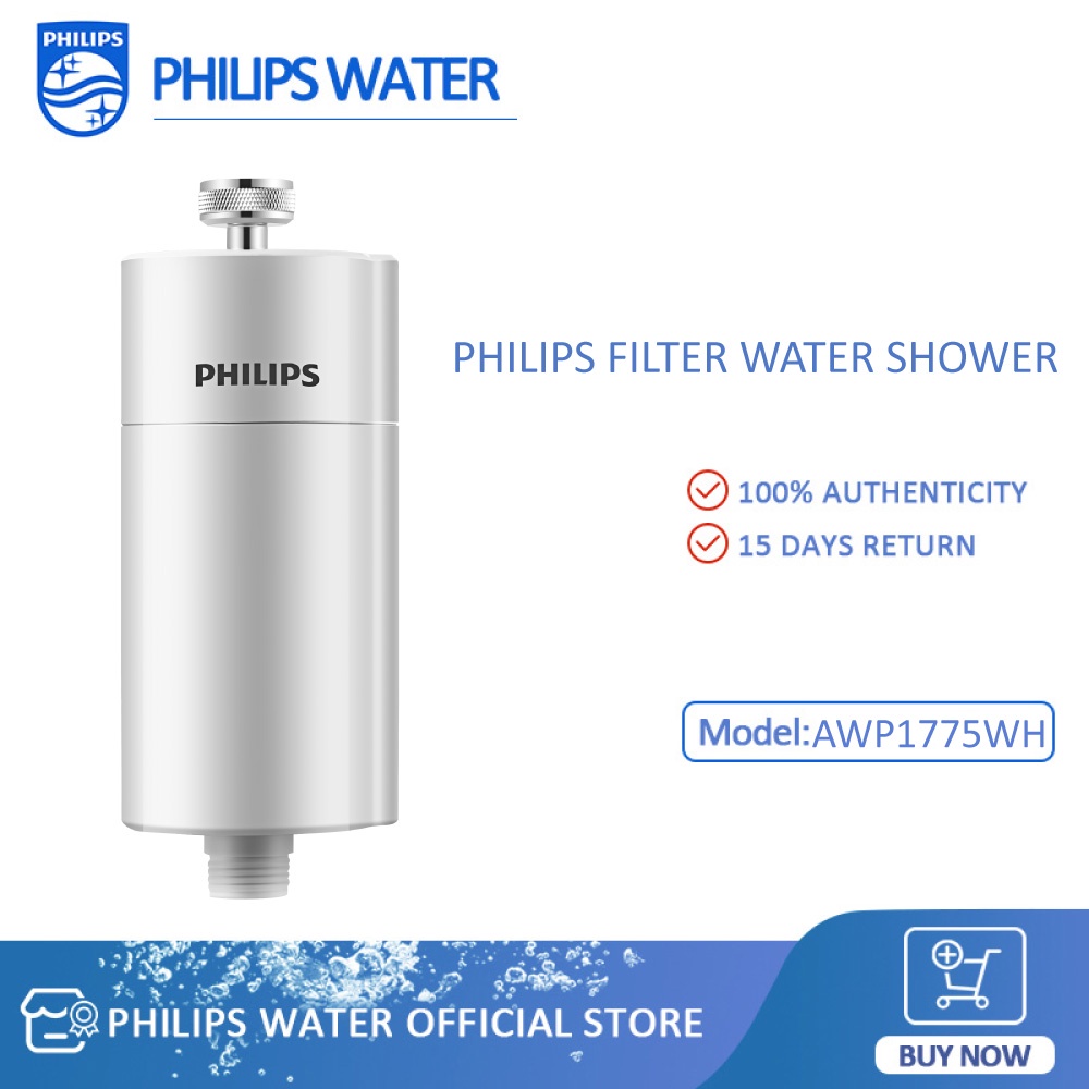 Philips Water AWP1775WH/97 Shower Filter 3-stage Water Softener, Double ...