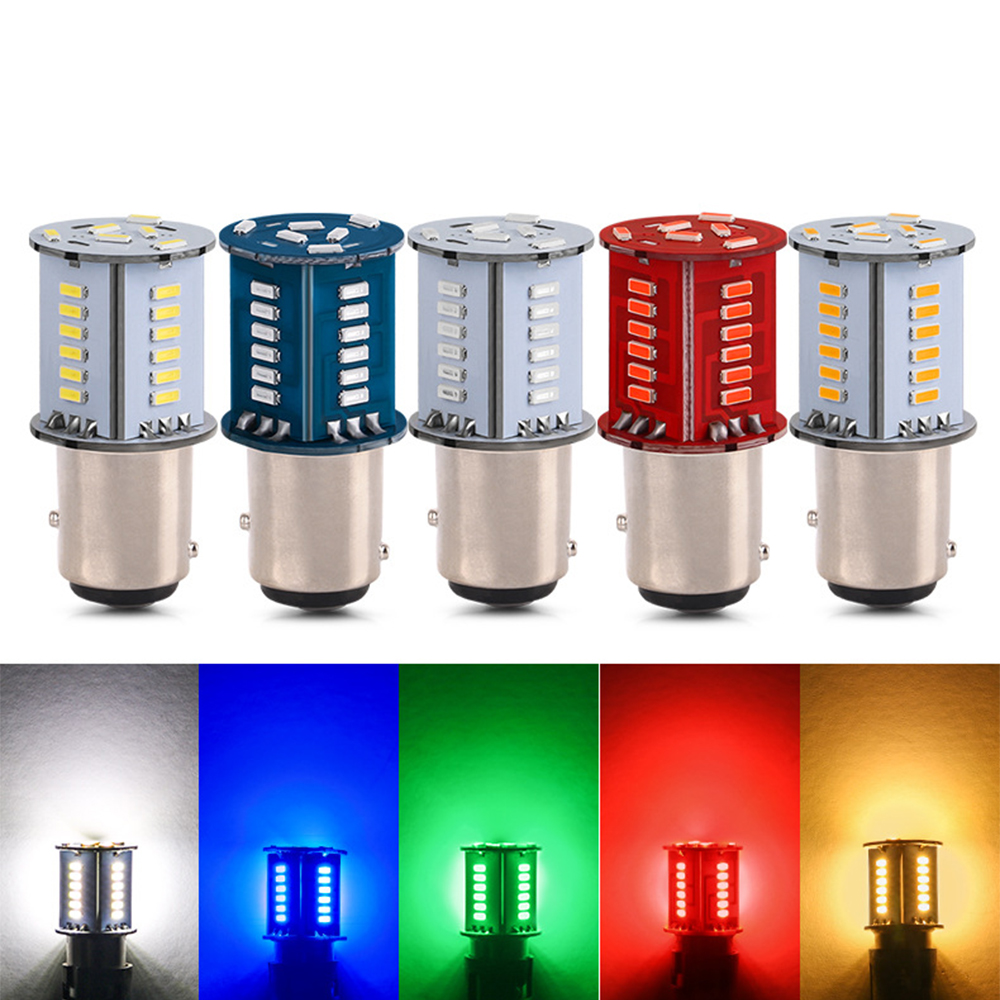 1PC Motorcycle Tail Light Flash 1157 LED Strobe Signal Blinker Stop ...