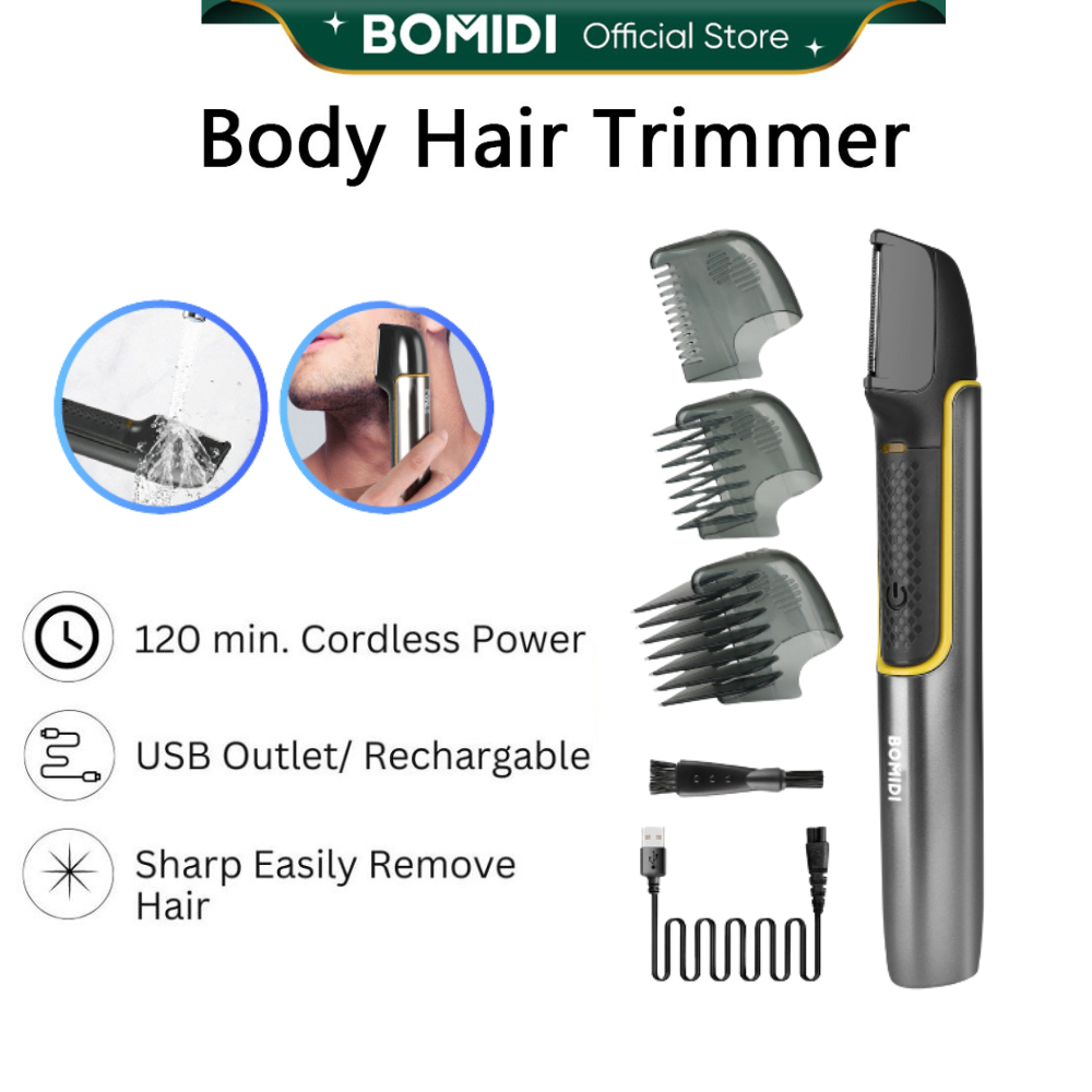 BOMIDI Body Hair Trimmer Personal Groomer Hair Shaver HT1/Body Hair ...