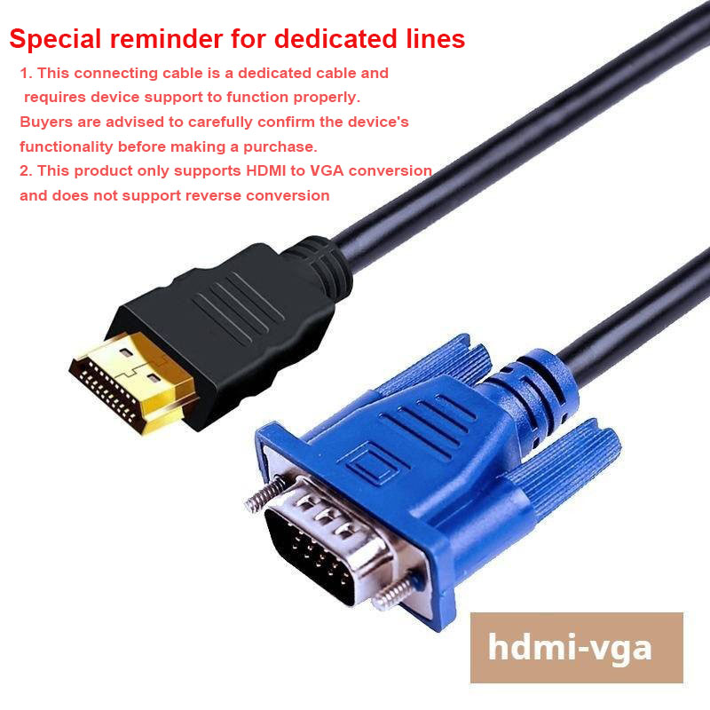 [Shopee Choice]1080P HDMI to VGA Converter Audio Male to Male Adapter ...