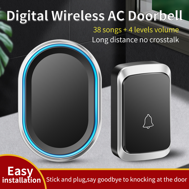 New waterproof intelligent wireless doorbell, call bell, door chime ...