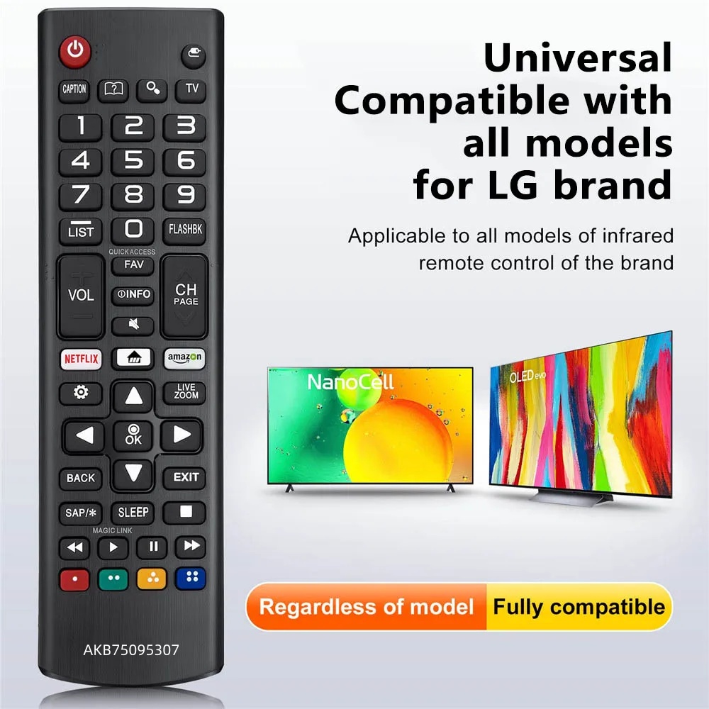 High Quality New Smart Tv Remote Control For Lg Akb75095307 Lcd Led ...