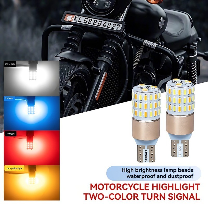 12V Firefly Style Dual Contact LED T15 Signal Park Light Dual Mode by ...