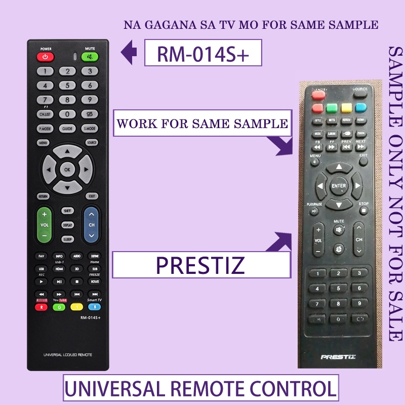 Universal Remote Control RM-014S With Netflix/YouTube Buttons for Most ...