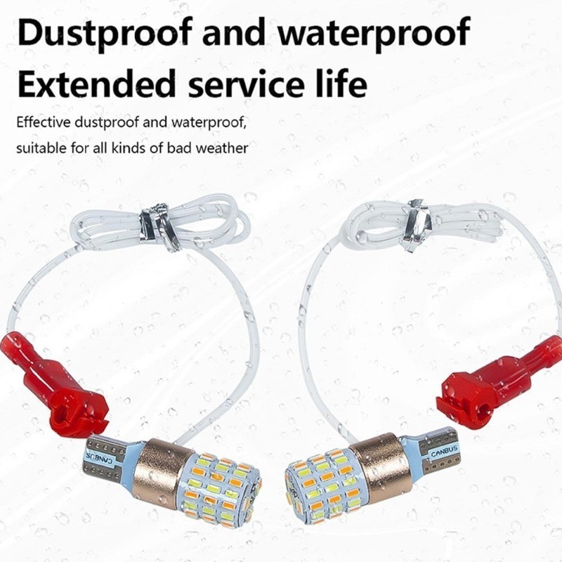 12V Firefly Style Dual Contact LED T15 Signal Park Light Dual Mode by ...