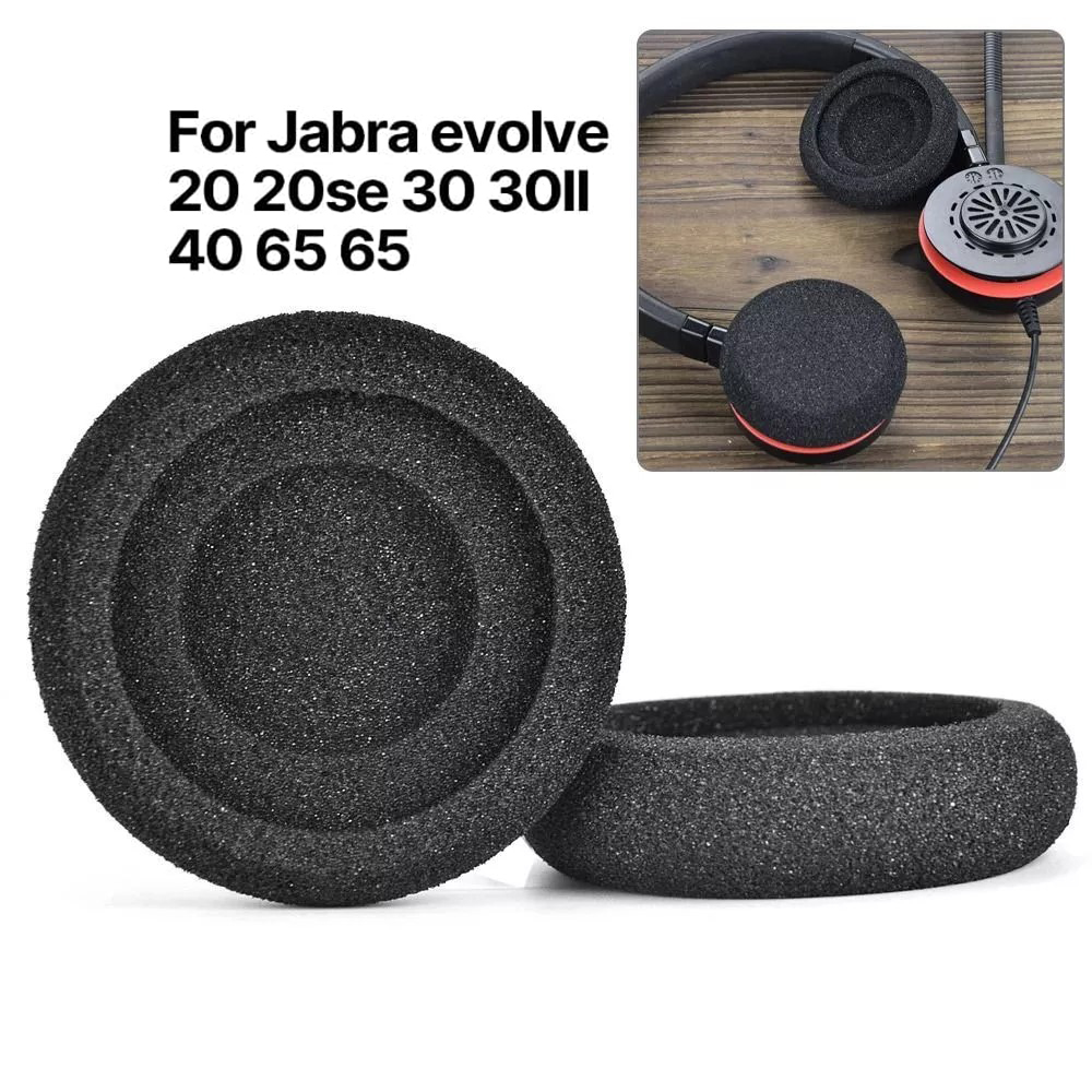 Replacement Ear Pads Headphone Soft Memory Foam Cover for Jabra Evolve ...