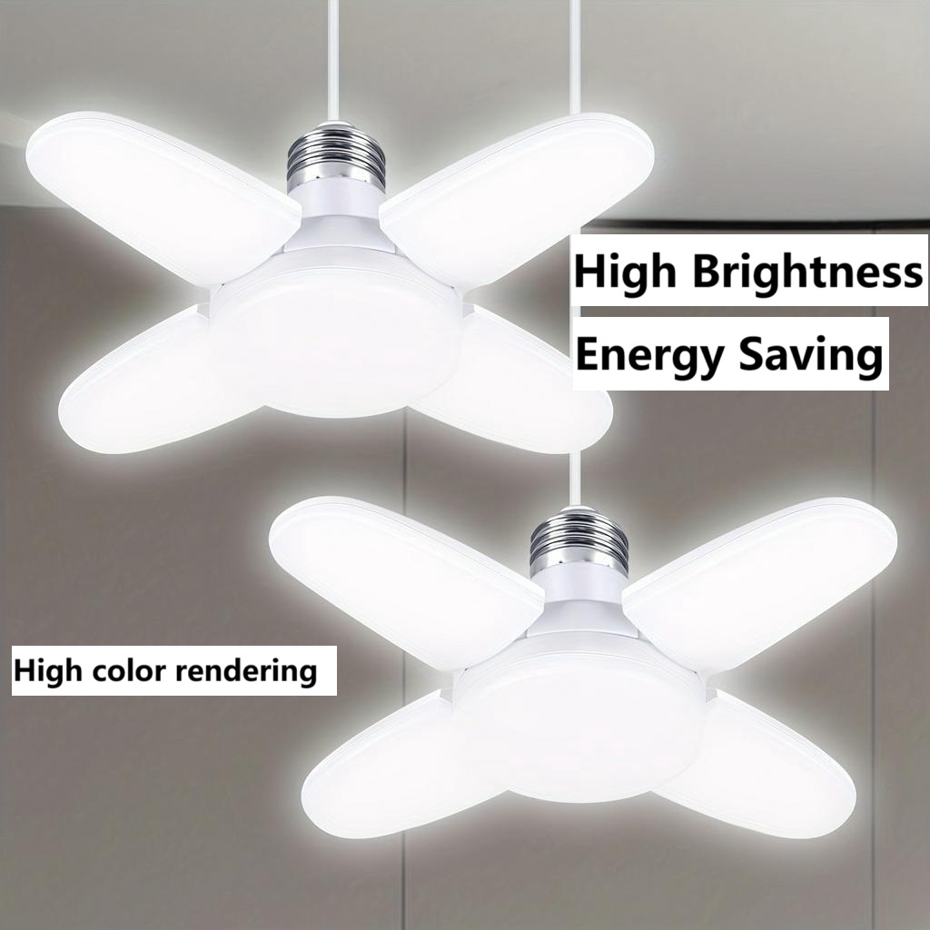 15W Deformable LED Bulb Ceiling Light for Garage, Workshop, and Home ...