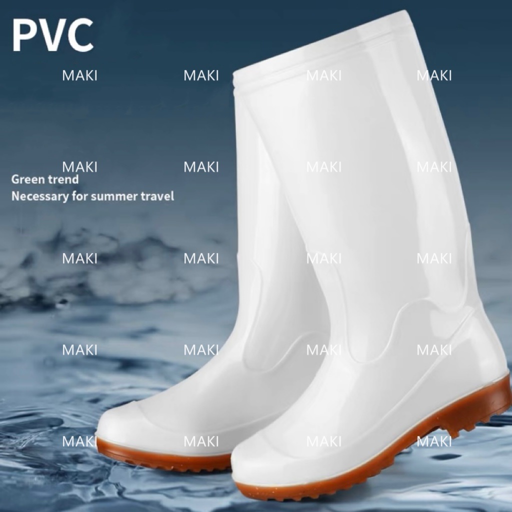 white rain boots for men heavy duty bota for man rain boots for women ...