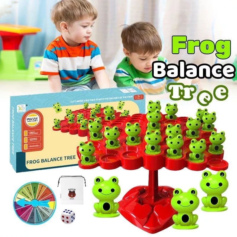 Mathematics Toys Frog Balance Tree Educational Parent-Child Interaction ...