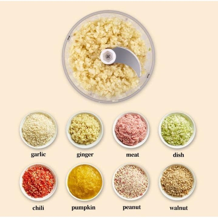 Intelligent Wireless Electric Garlic Press Garlic Mash Machine 250ml ...