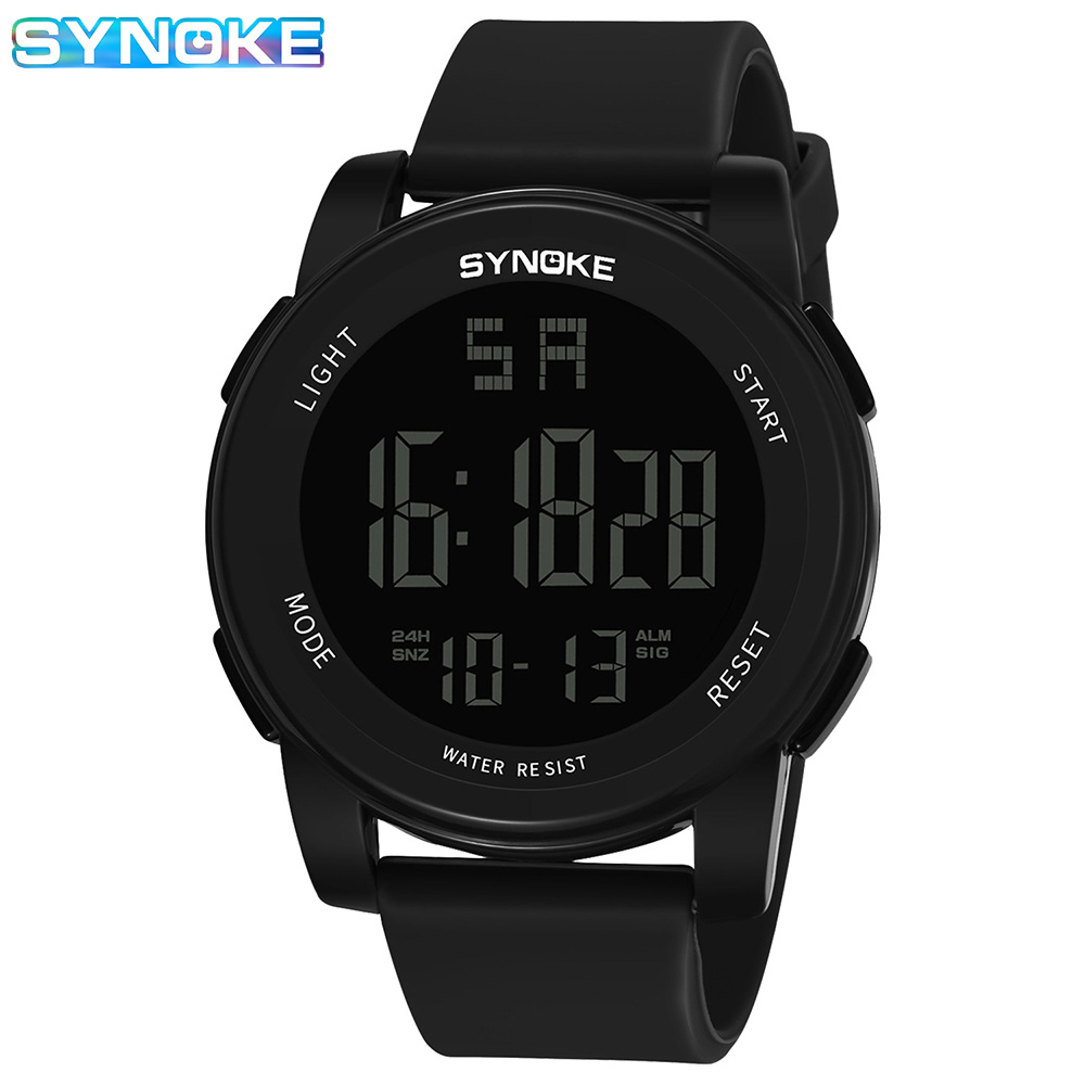 SYNOKE Men's Watch Multifunctional Waterproof Sports Digital Watch ...