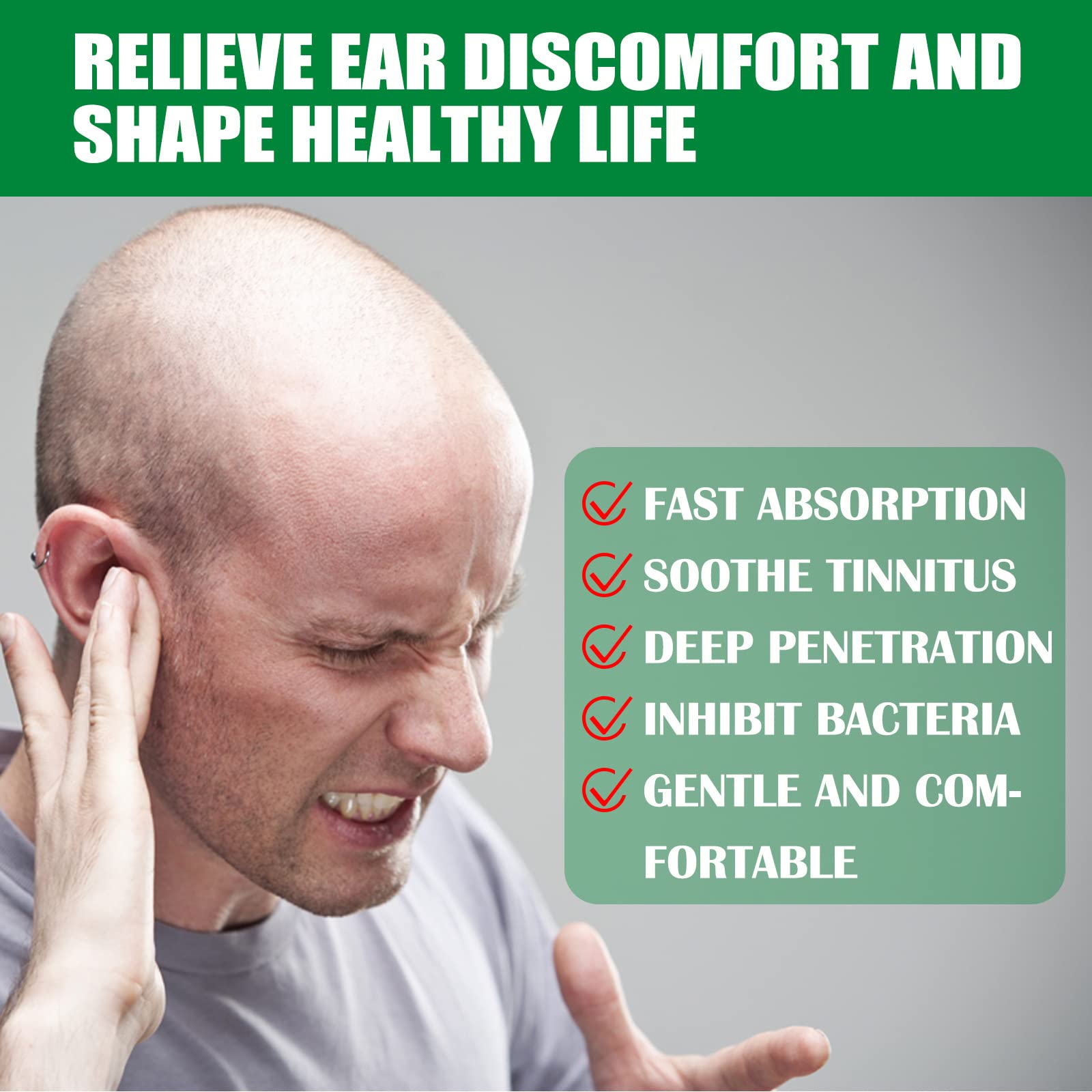 New Tinnitus Relief Natural Herbal Ear Drops for Ringing Ears Improve ...