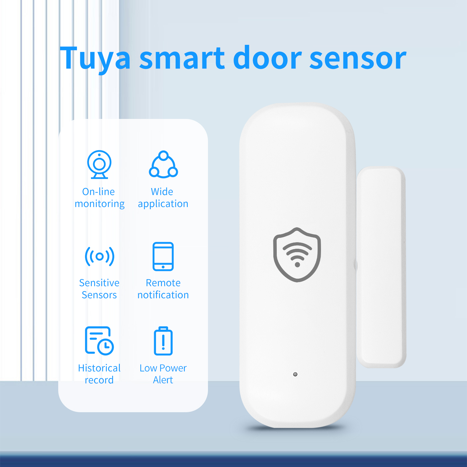 Tuya Wifi Door Sensor Window Entry Sensor Security Burglar Door Sensor ...