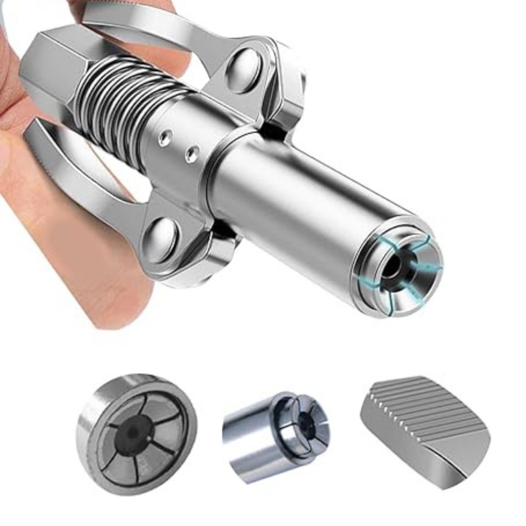 Grease Gun Coupler 10000 PSI, Easy Push Lubricant Nozzle for Car ...