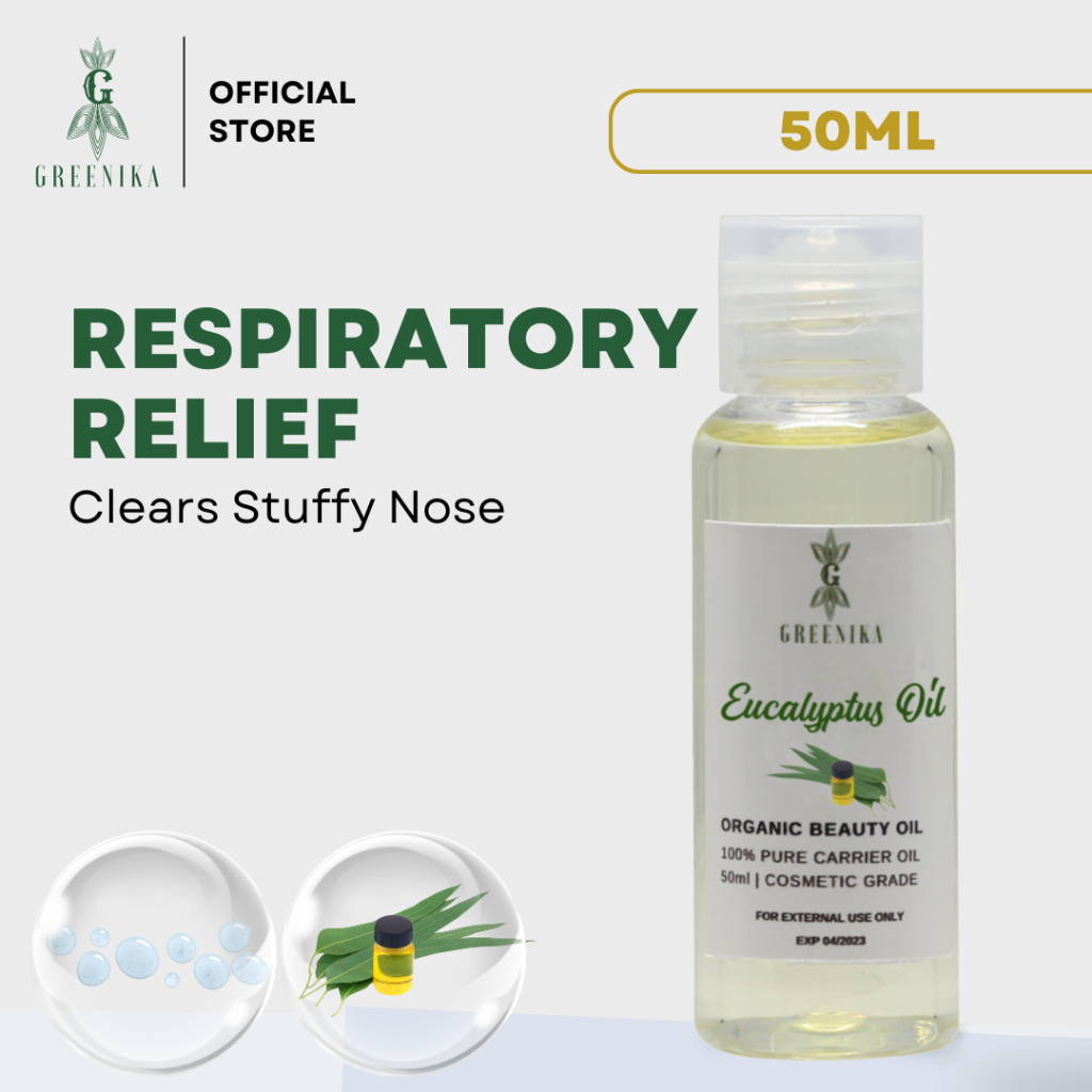 Greenika Eucalyptus Essential Oil Extract Clears Stuffy Nose Relief ...