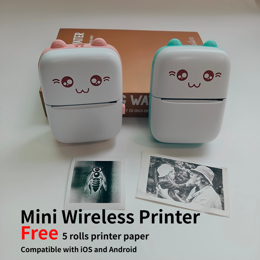 Mini Pocket Portable Thermal Printer Bluetooth Wireless for Photos ...