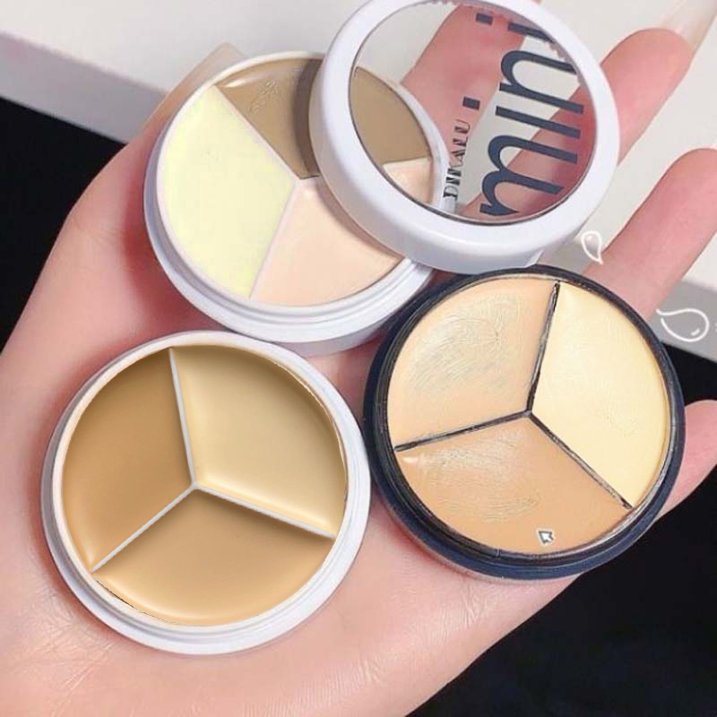 DIKALU 3-Color Full Coverage Concealer - Blemish, Dark Circle & Tear ...